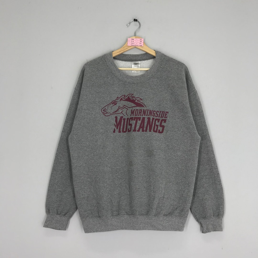 Rare!! Morningside Mustang College Sweatshirt Morningside Logo Crewneck ...