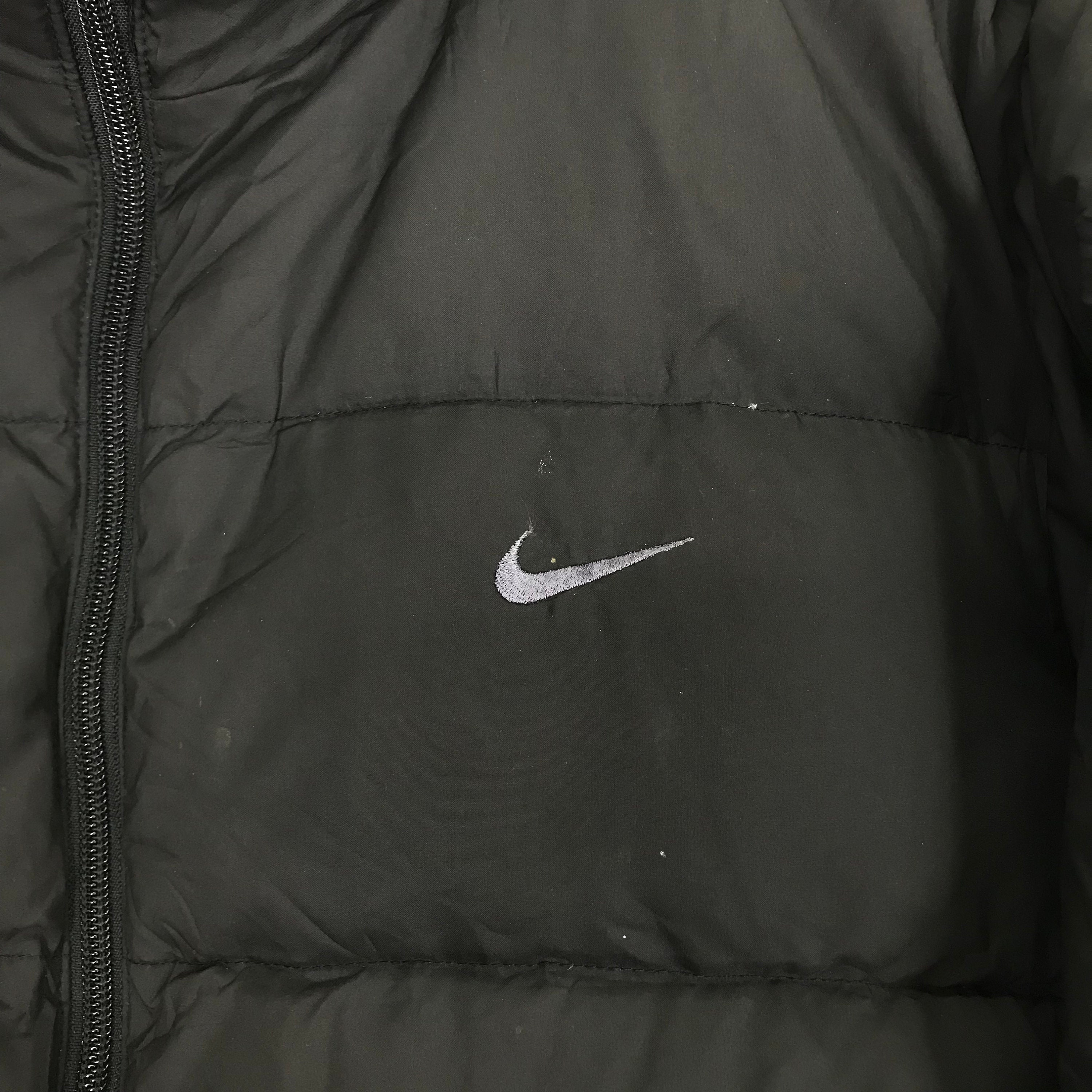Vintage Nike Black Jacket Embroidery Logo Nike Swoosh Puffer Vintage Nike Black Jacket Embroidery Logo Nike Swoosh Puffer