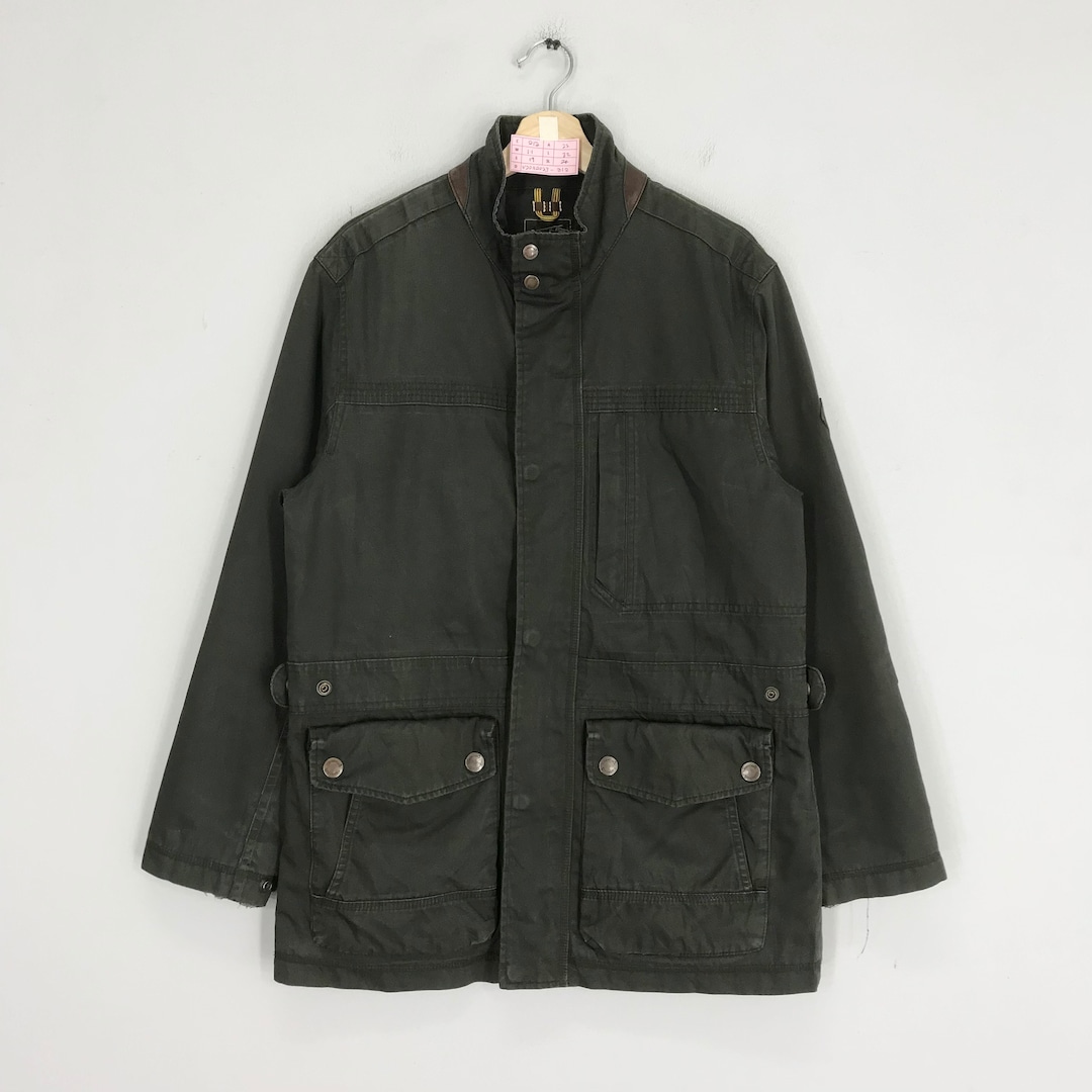 Vintage Timberland Waterproof Field Denim Jacket Green Timberland ...