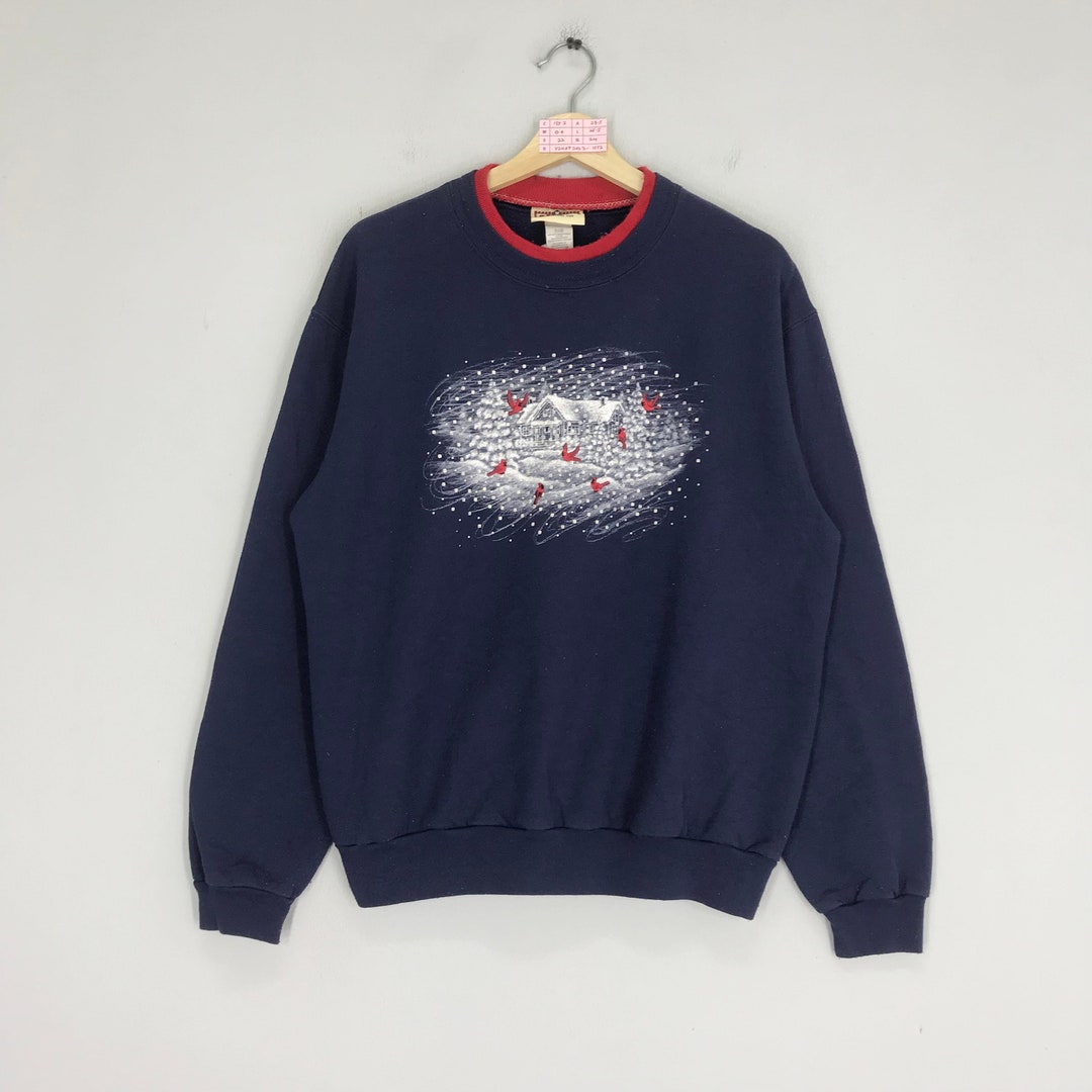 Vintage Morning Sun Graphic Cardinal Birds Sweatshirts Morning Sun ...