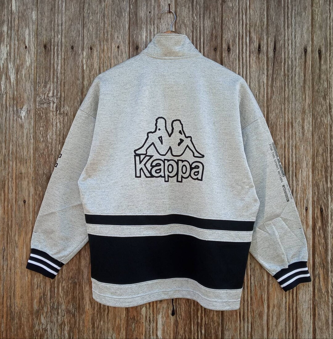 Rare!! KAPPA Sports Embroidery Style Logo Sweater Jacket Medium Size - Etsy