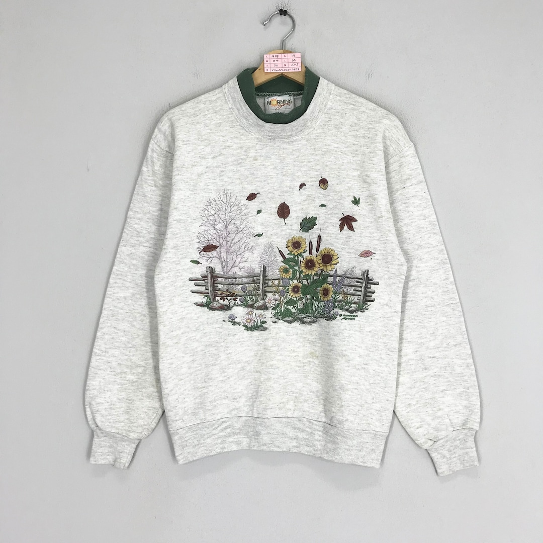 Vintage 90s Morning Sun Sweatshirt Morning Sun Sweater Graphics ...