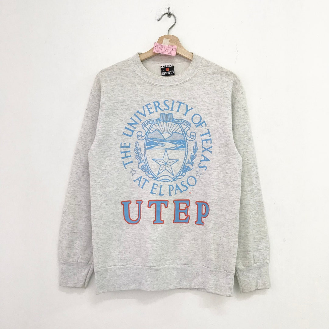 Vintage 90's University of Texas Gray Sweatshirt Medium University of ...