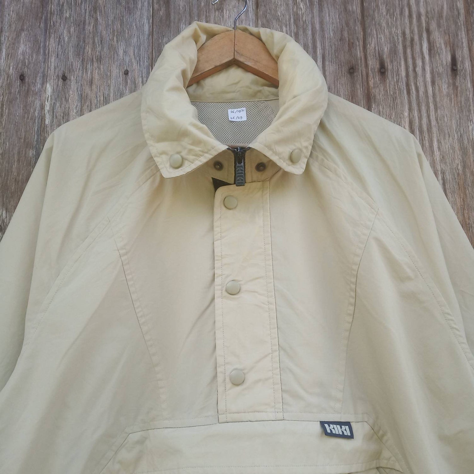 Vintage Kiki Honolulu Hawaii Anorak Style Windbreaker Jacket Half Snap ...