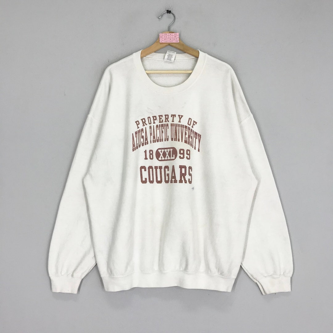 Rare!! Azusa Pacific University Cougars Sweater APU College Crewneck ...
