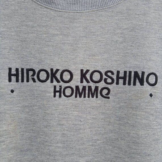 Rare!! Hiroko Koshino Homme Embroidery Logo Sweatshir… - Gem