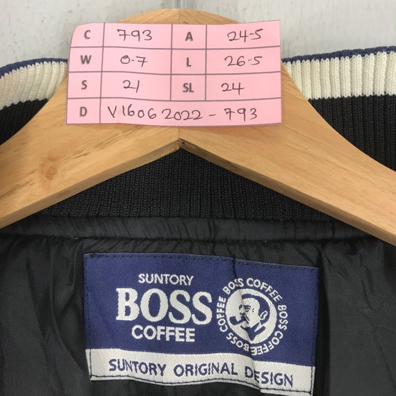 Vintage Suntory Boss Coffee Varsity Jacket Big Logo B… - Gem
