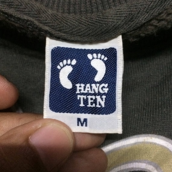 Rare!! Vintage Hang Ten Spell Out Logo Sweatshirt Jum… - Gem