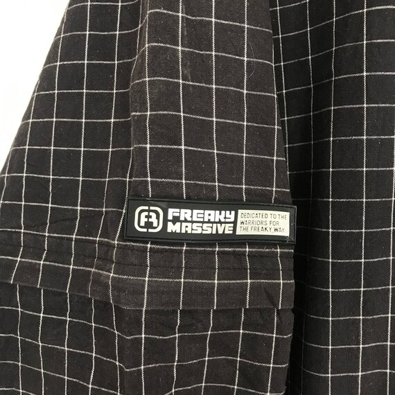 Rare!! Freaky Massive Checkered Plaid Casual Shirts S… - Gem