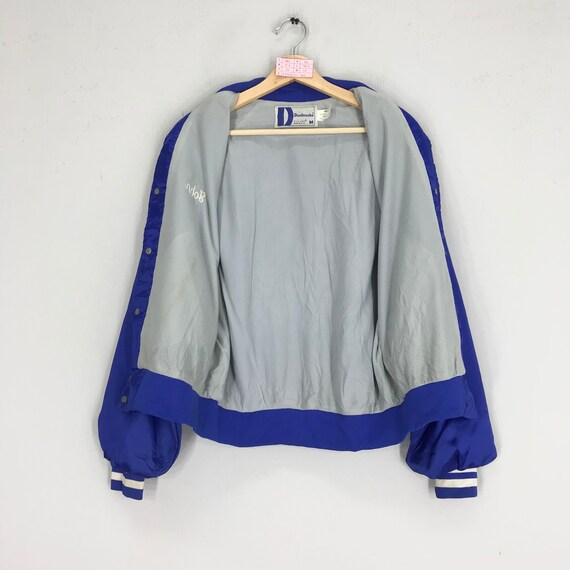 Vintage Pla-Jac Dunbrooke Varsity Jacket Satin Blue S… - Gem