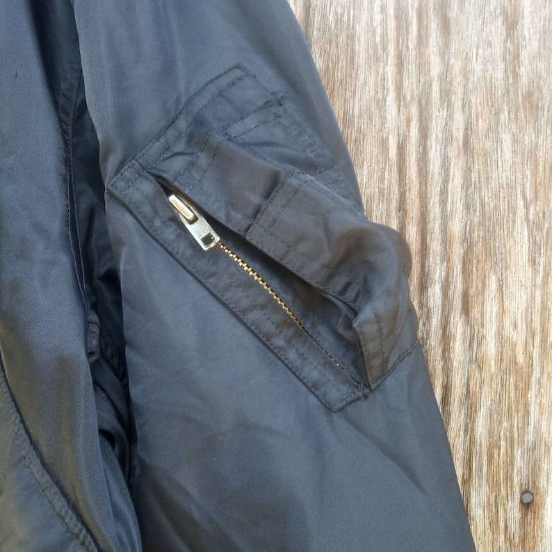 Rare!! Ba-tsu Reversible Flight Jacket Style Embroidery Logo Jacket ...