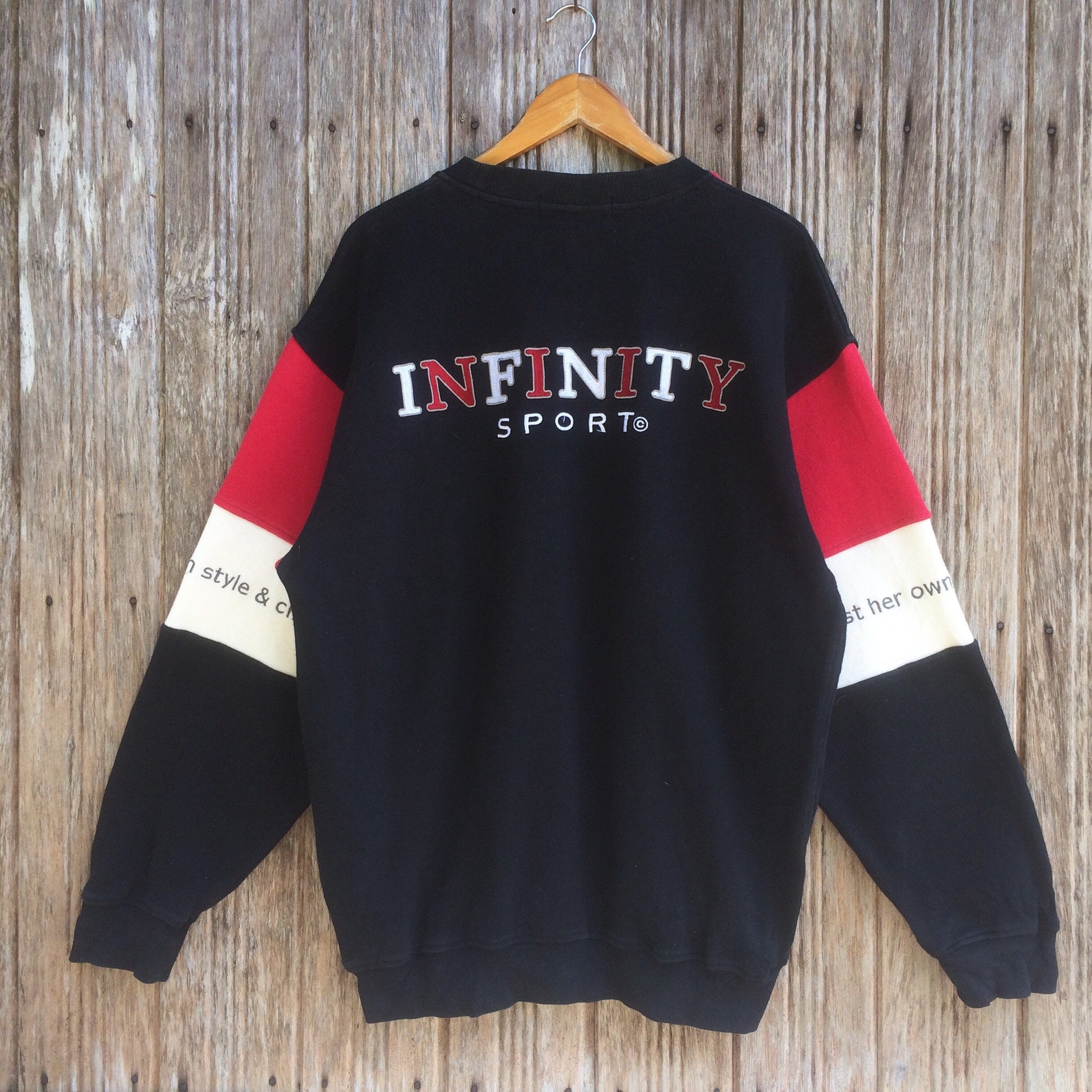 Infinity Sports Colourblock Sweatshirts Unisex Large Size - Etsy