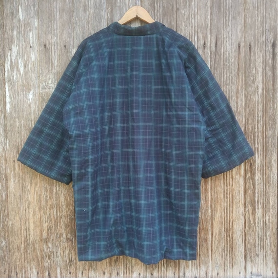 Rare!! Vintage Haori Short Kimono Checkered Design Ki… - Gem