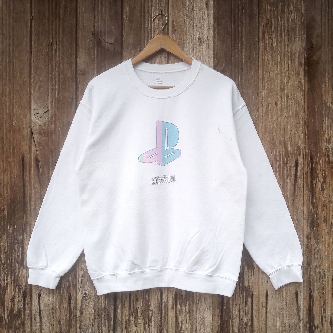Rare!! Playstation PS Colourful Logo Ps Sweatshirts Crewneck Size M - Etsy