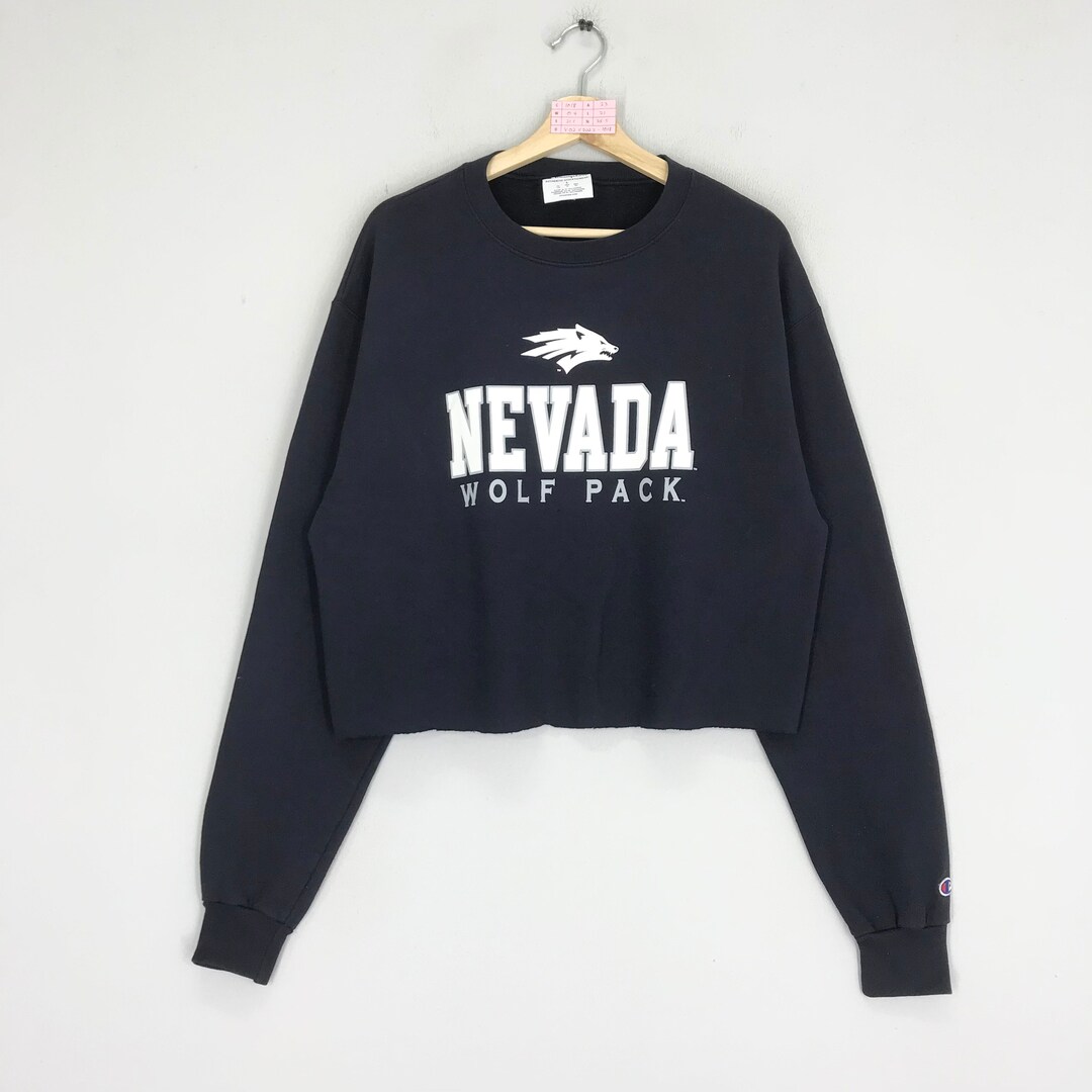 Vintage Nevada Wolf Pack Crop Sweater University of Nevada - Etsy