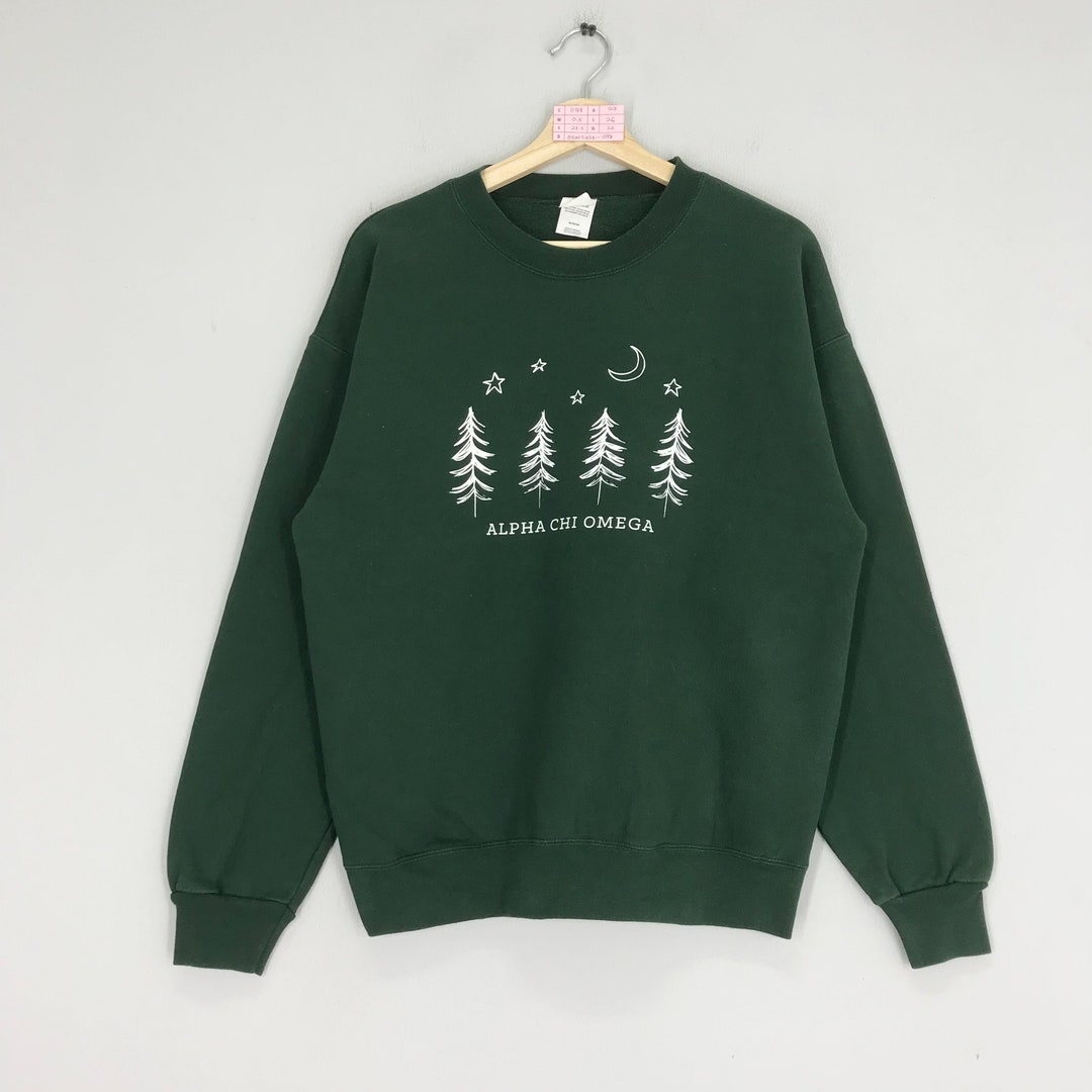Vintage Alpha Chi Omega Sweatshirts Go Greek Alpha Chi Omega Trees ...