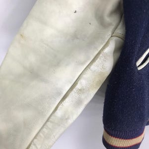 Vintage Wisconsin Varsity Jacket Large Sleeve Leather Jacket Wisconsin ...