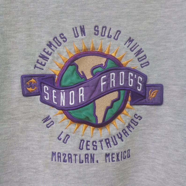 Vintage Senor Frog's Mexico Embroidery Logo Style - Etsy