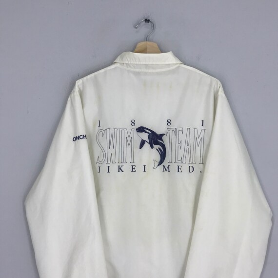 Vintage Varsity Jacket Swimming Team Snap Buttondown … - Gem
