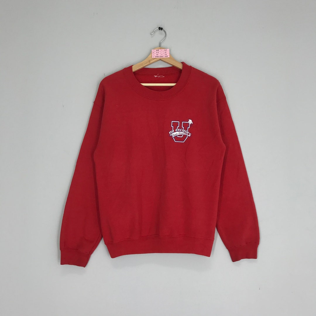 Vintage Sam Houston State University Sweater Red Colour Sam Houston ...