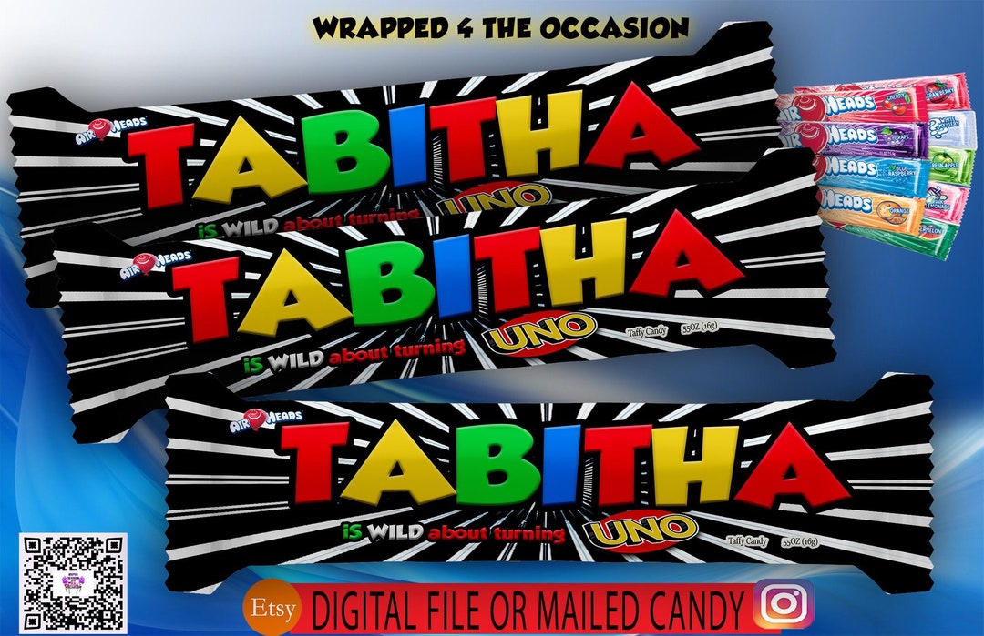 UNO Taffy or Fruit Rollup Wrappers - Etsy