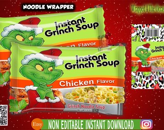 Ramen Noodle Template Wrappers - Etsy