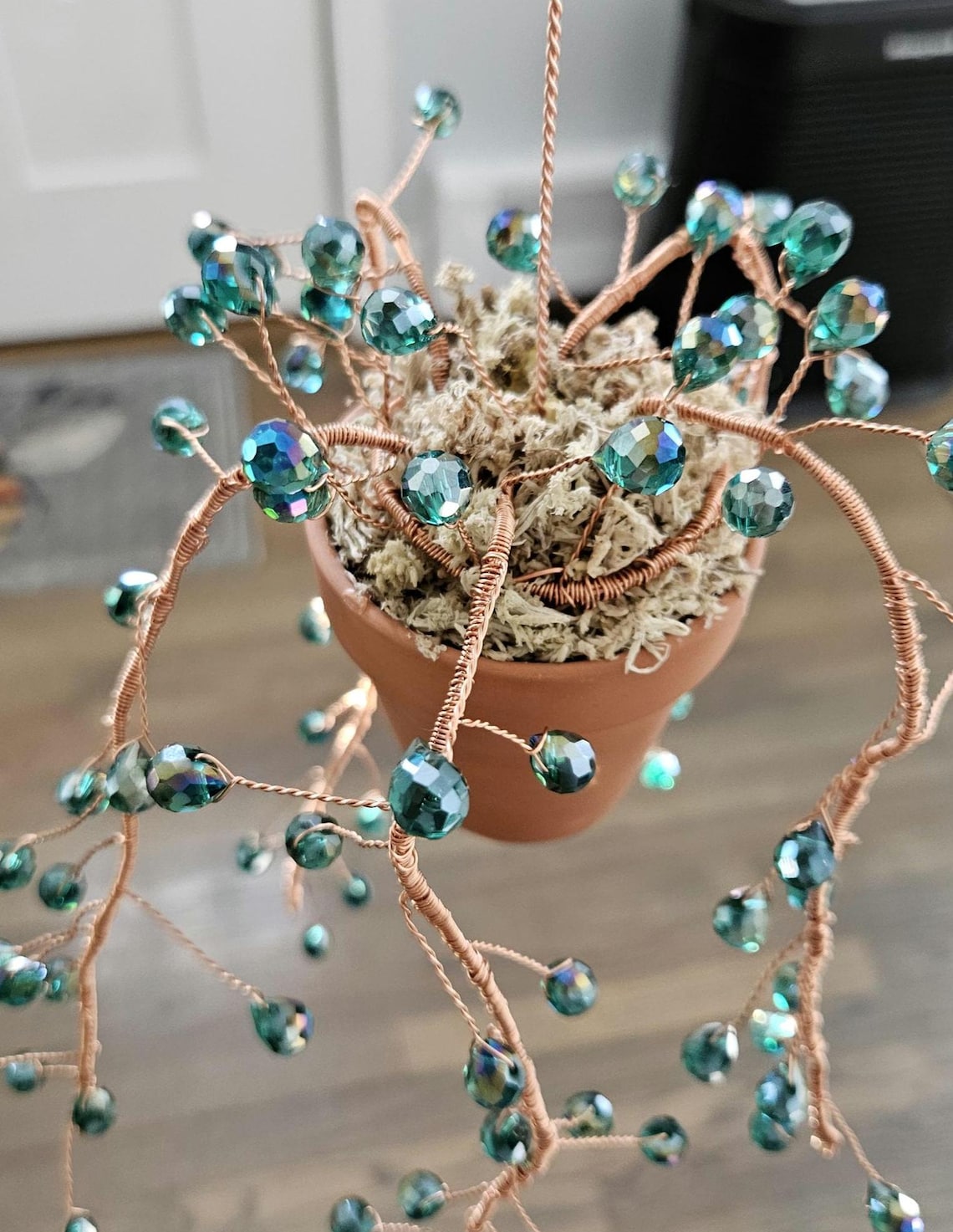 Forever Succulent Suncatcher, Beaded Succulent Suncatcher, Crystal ...