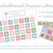 Grandmillennial Coquette Bows Classroom Calendar - Etsy