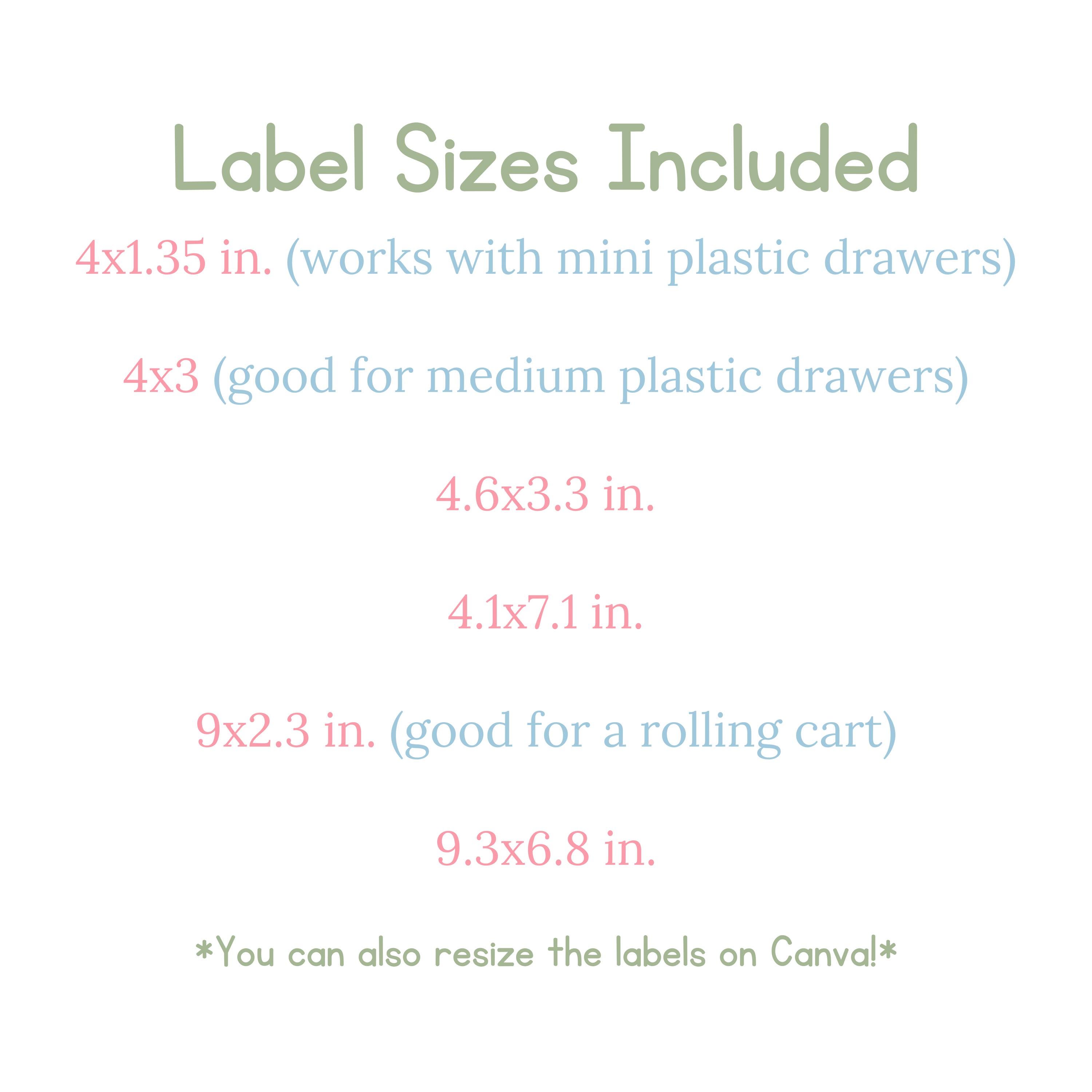 Grandmillennial Editable Labels | Preppy Labels - Etsy