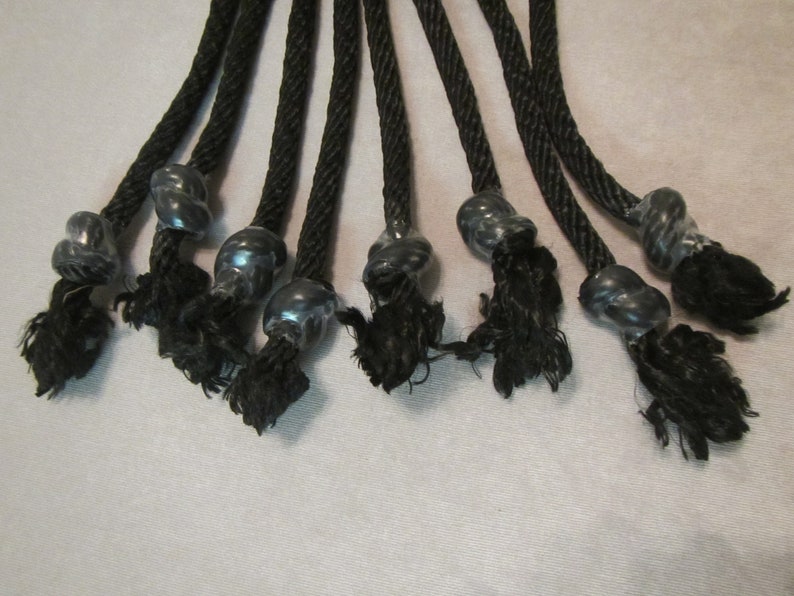 Rope Flogger 23 Black Rope Knotted With Black Handle for - Etsy