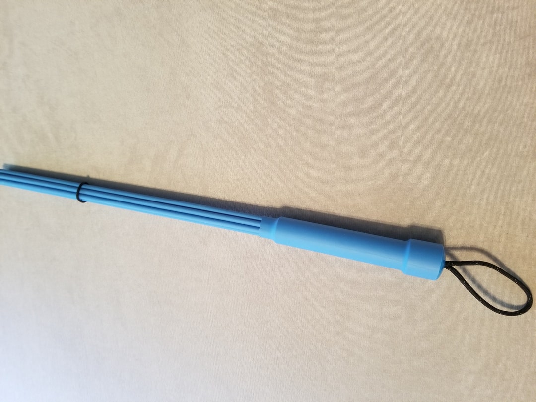Multicane Blue Delrin Rods, Blue Handle for BDSM Impact Play Adjustable ...