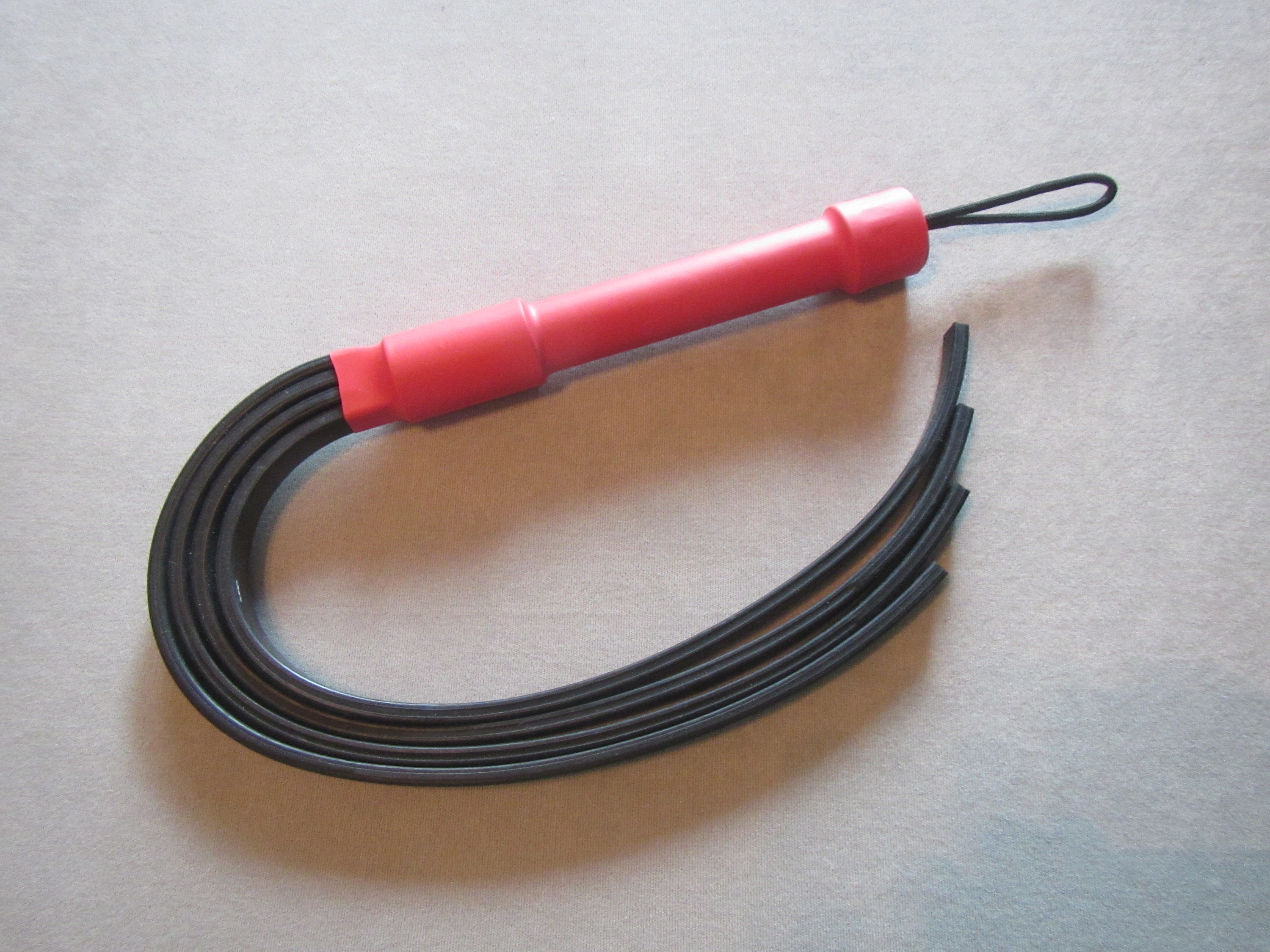 Rubber Slappers in Various Lengths and Handle Colors for BDSM Impact ...