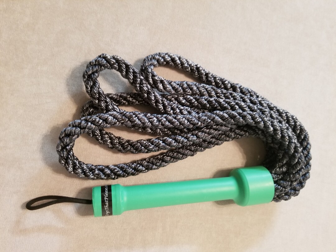 FR4L15G175T - Rope Flogger 15" "4 Loop" Graphite With Green Handle for ...