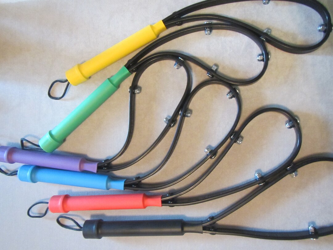 Rubber Loops With Bolts and Various Handle Colors for BDSM Impact Play ...