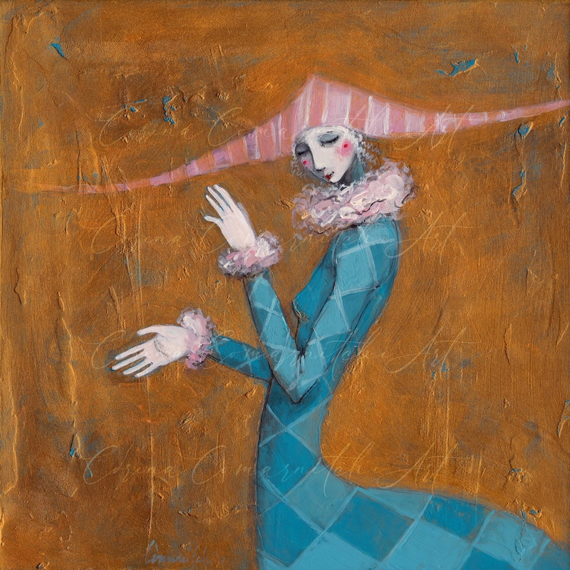 Harlequin Pierrot - Etsy