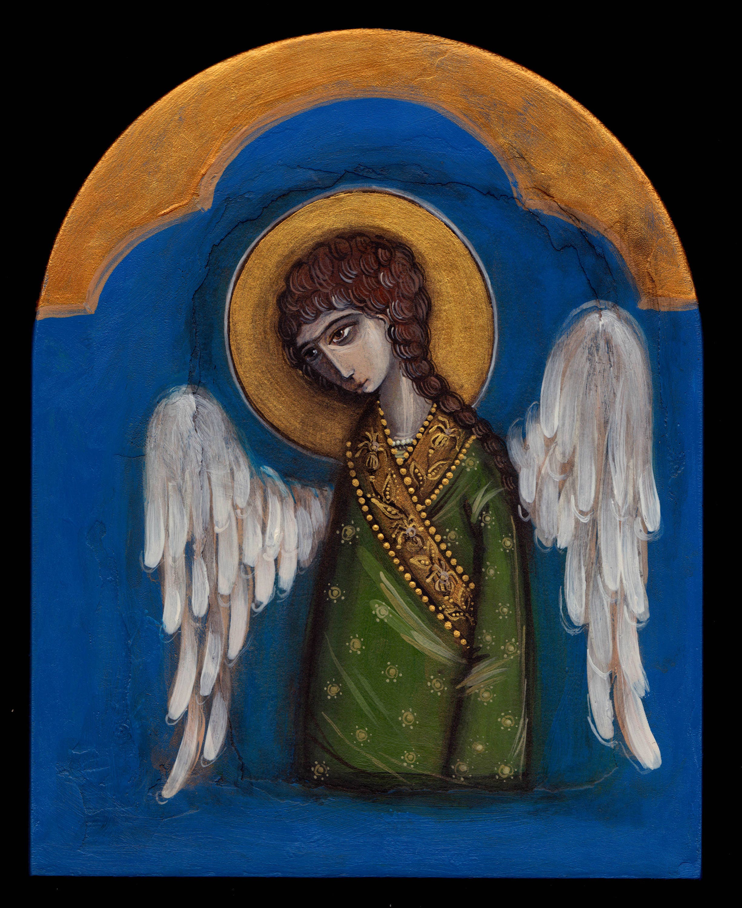 Eastern Orthodox Icons - Religious Angel Painted on Wood - Religious ...