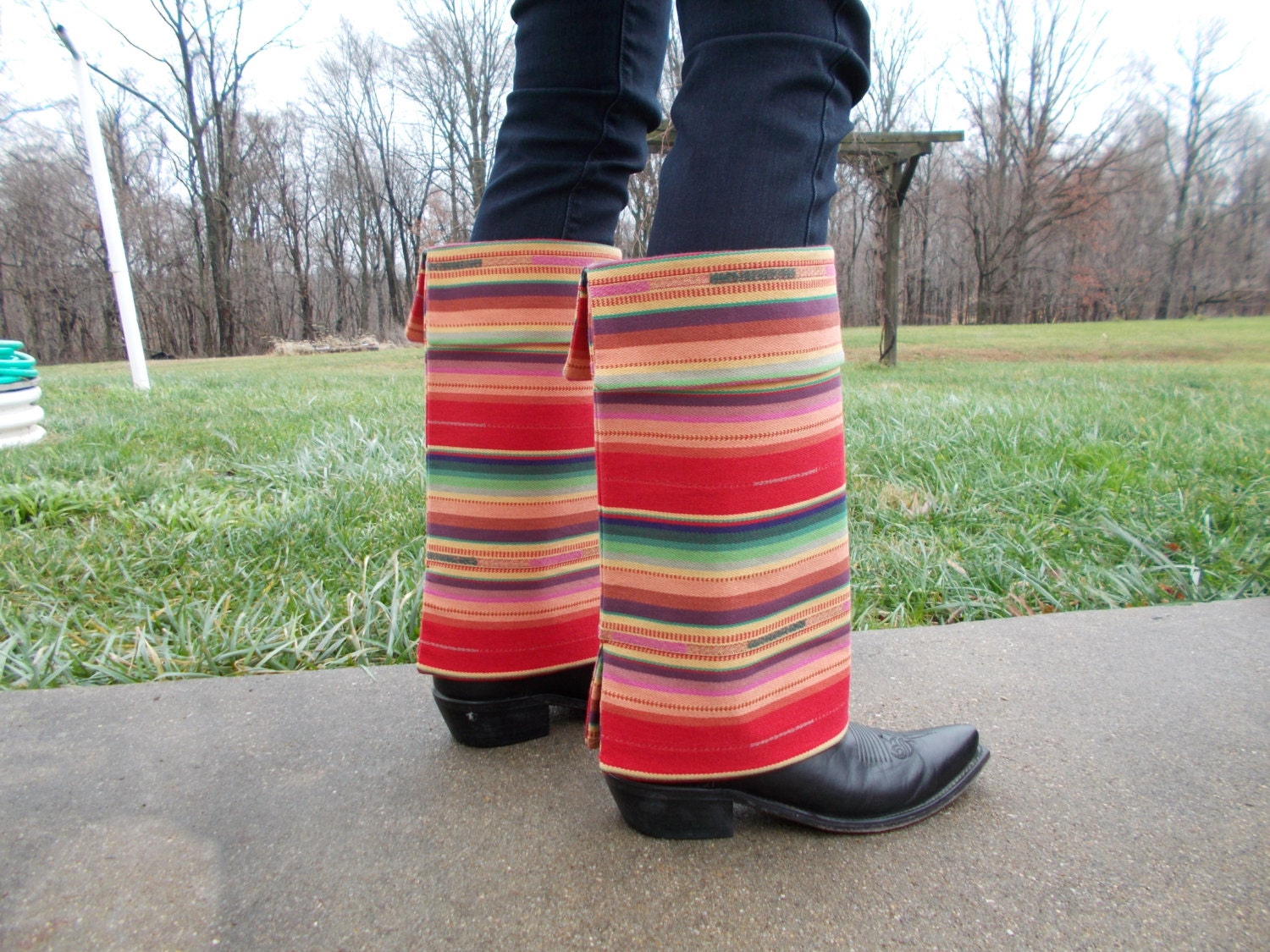 Fiesta Stripe Boot Blanket - Etsy