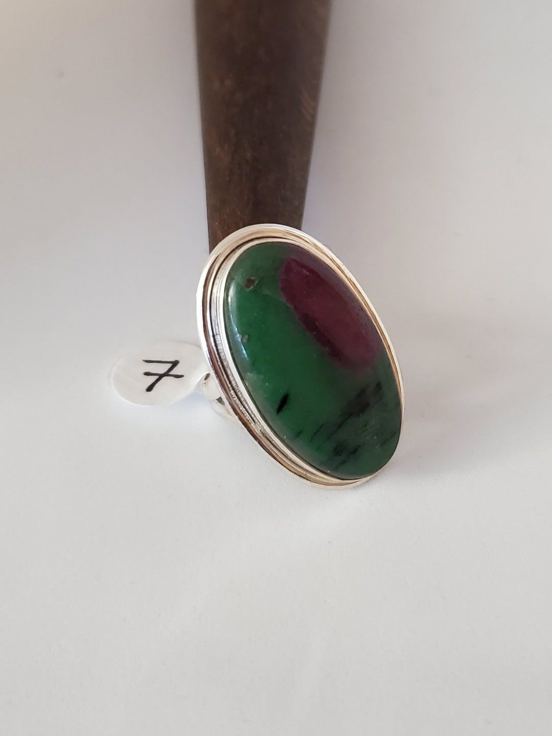 925 Sterling Silver Ruby Zoisite Rings, Size 7 - Etsy