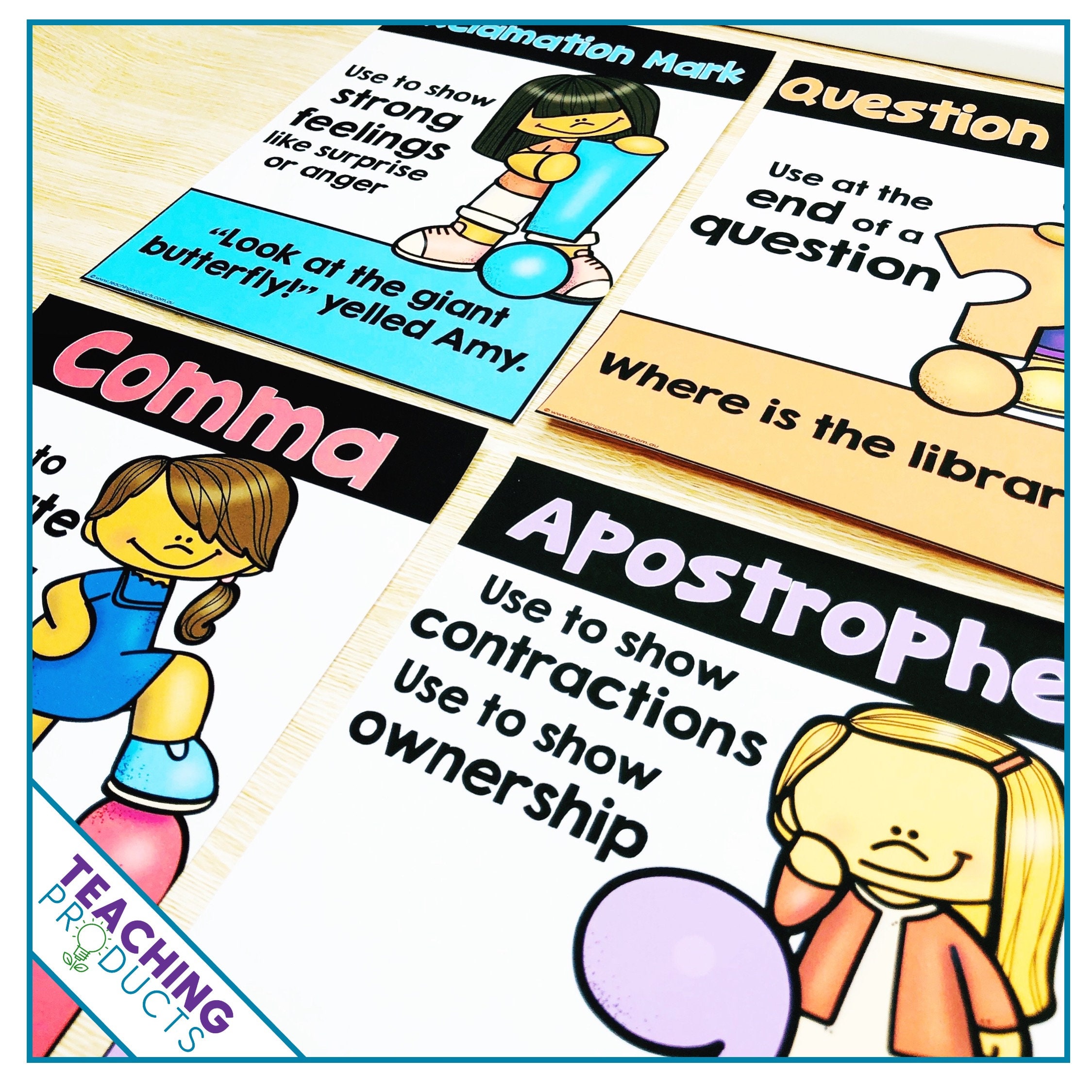 Punctuation Poster Pack Anchor Charts 12 Posters - Etsy