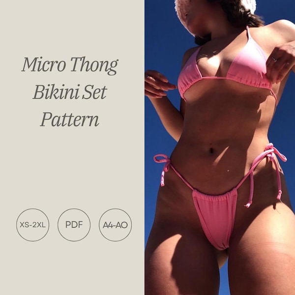 Womens Micro String Bikinis - Etsy