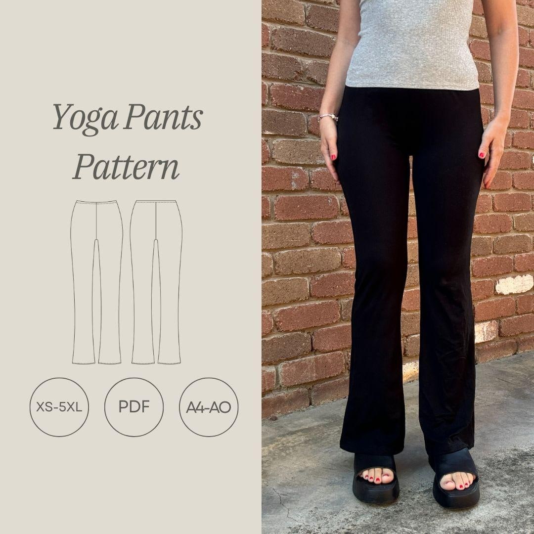 Yoga Flare Pants PDF Sewing Pattern (XS-5XL) - Etsy
