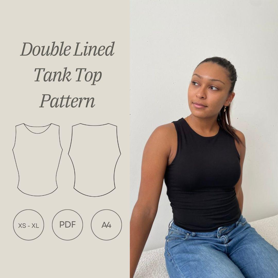 Tank Top PDF Sewing Pattern - XS to XL - Etsy