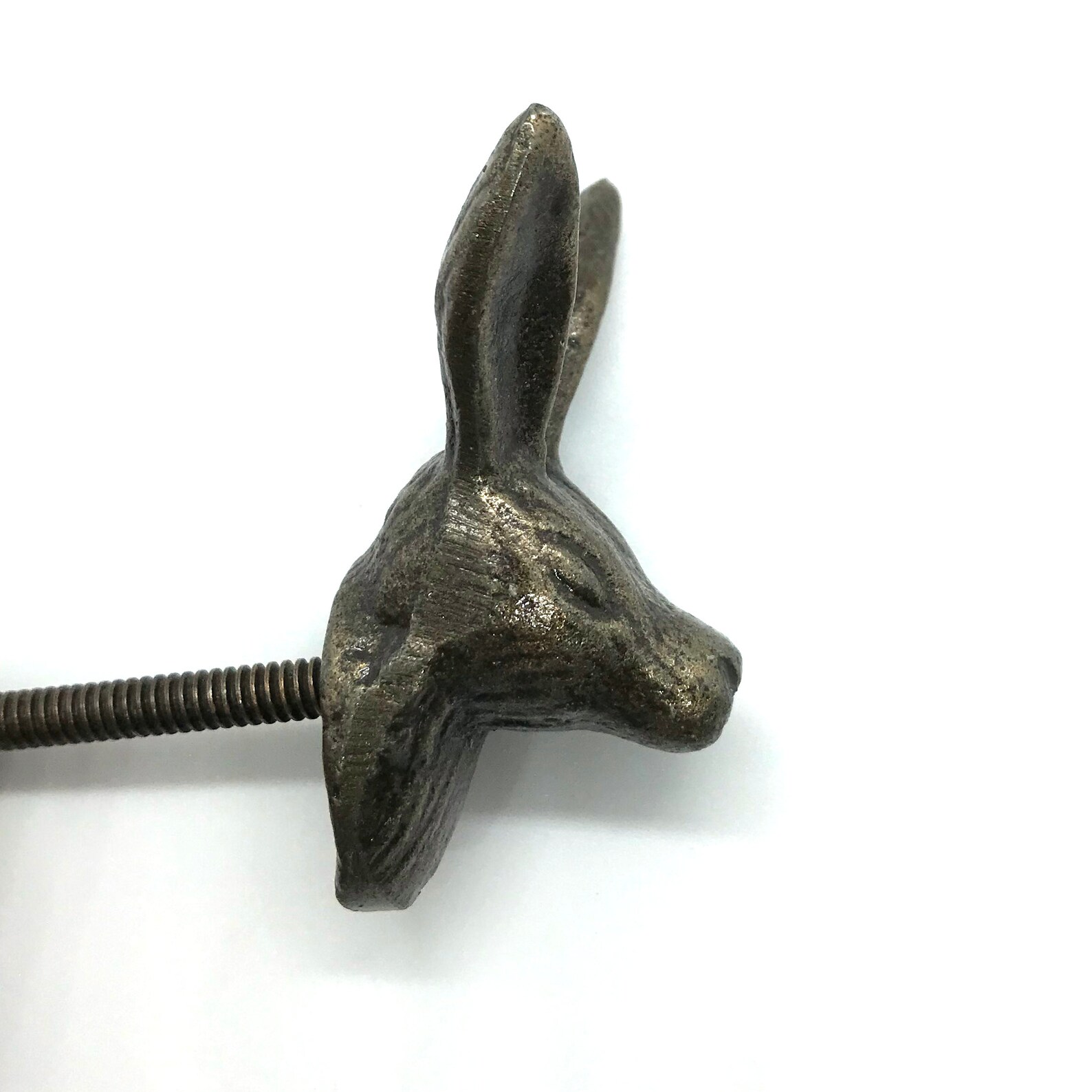 Cast Iron Bunny Rabbit Cabinet Furniture Drawer Knobs With - Etsy
