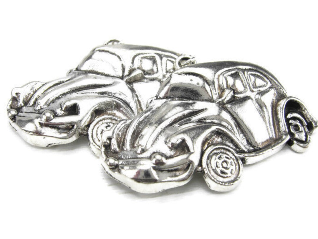 VW BUG 925 Silver Large Earrings, Volkswagon Type 1 Beetle, German Car ...