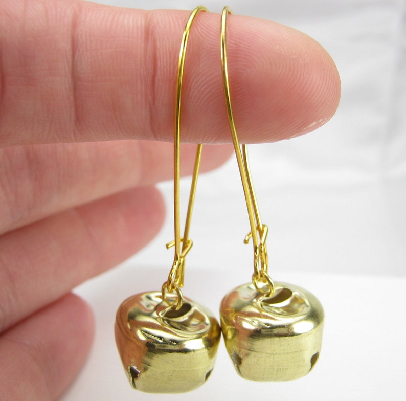 BESTSELLER 18K Jingle Bell Gold Earring 3D | Etsy