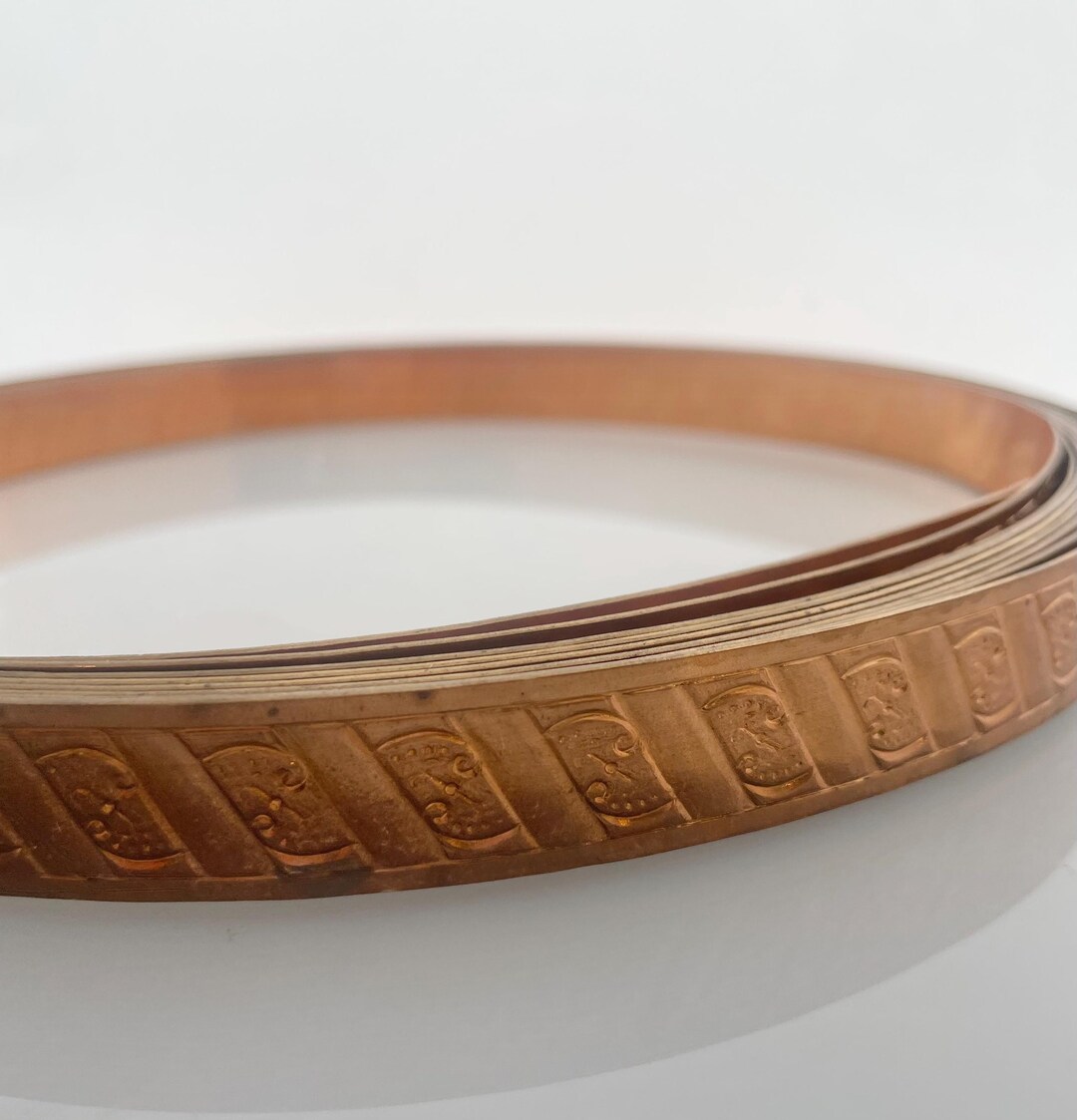 Long Roll of Brass Decorative Stamped Wire X 4.95mts. Only One ...