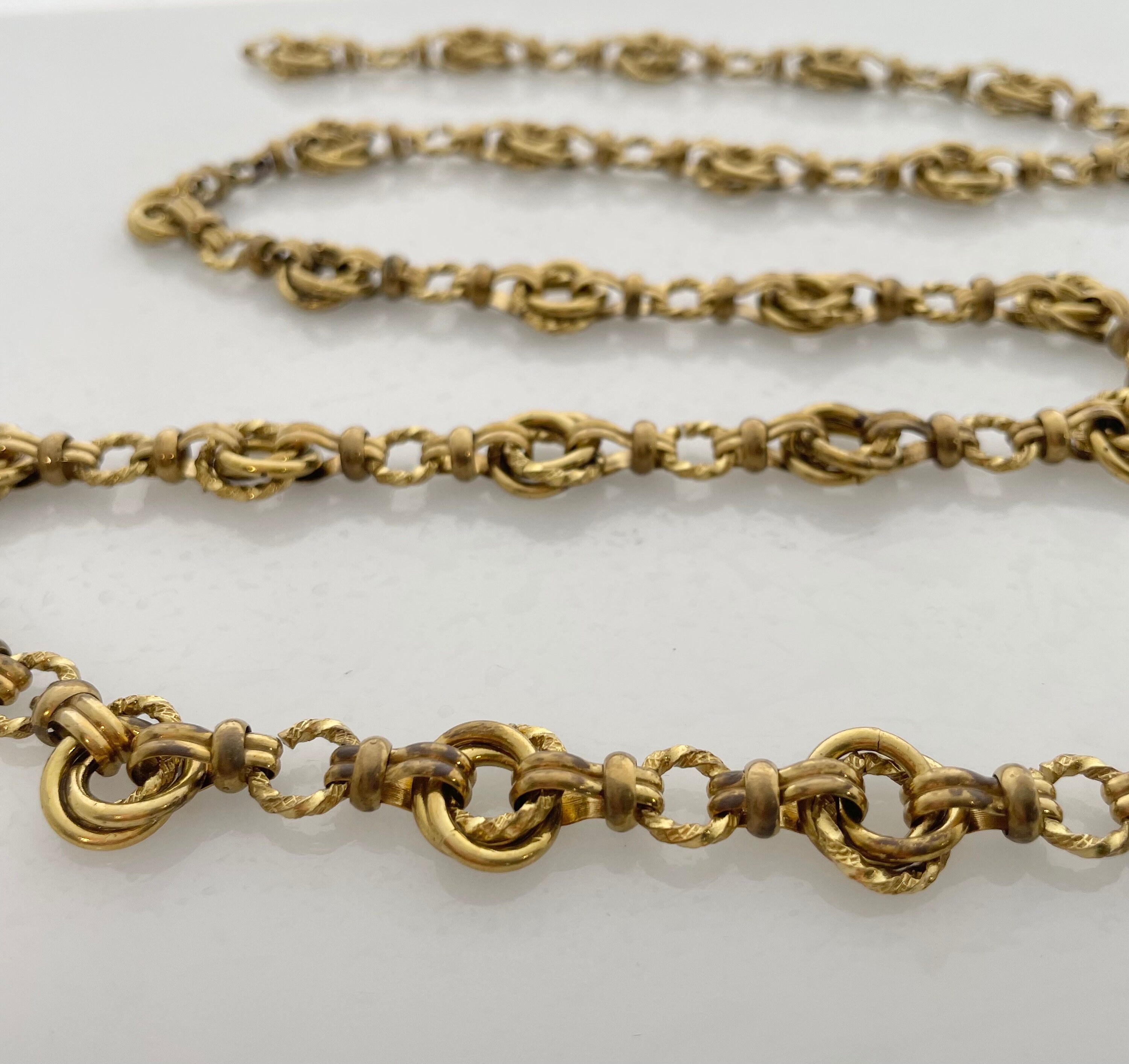 Raw Brass 10mm Width Mixed Link Chain X 90cm or 45cm Lengths - Etsy