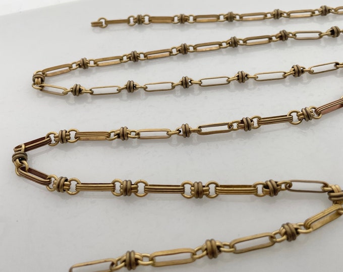 Raw Brass 5mm Width Albert Link Chain X 90cm or 45cm Lengths - Etsy