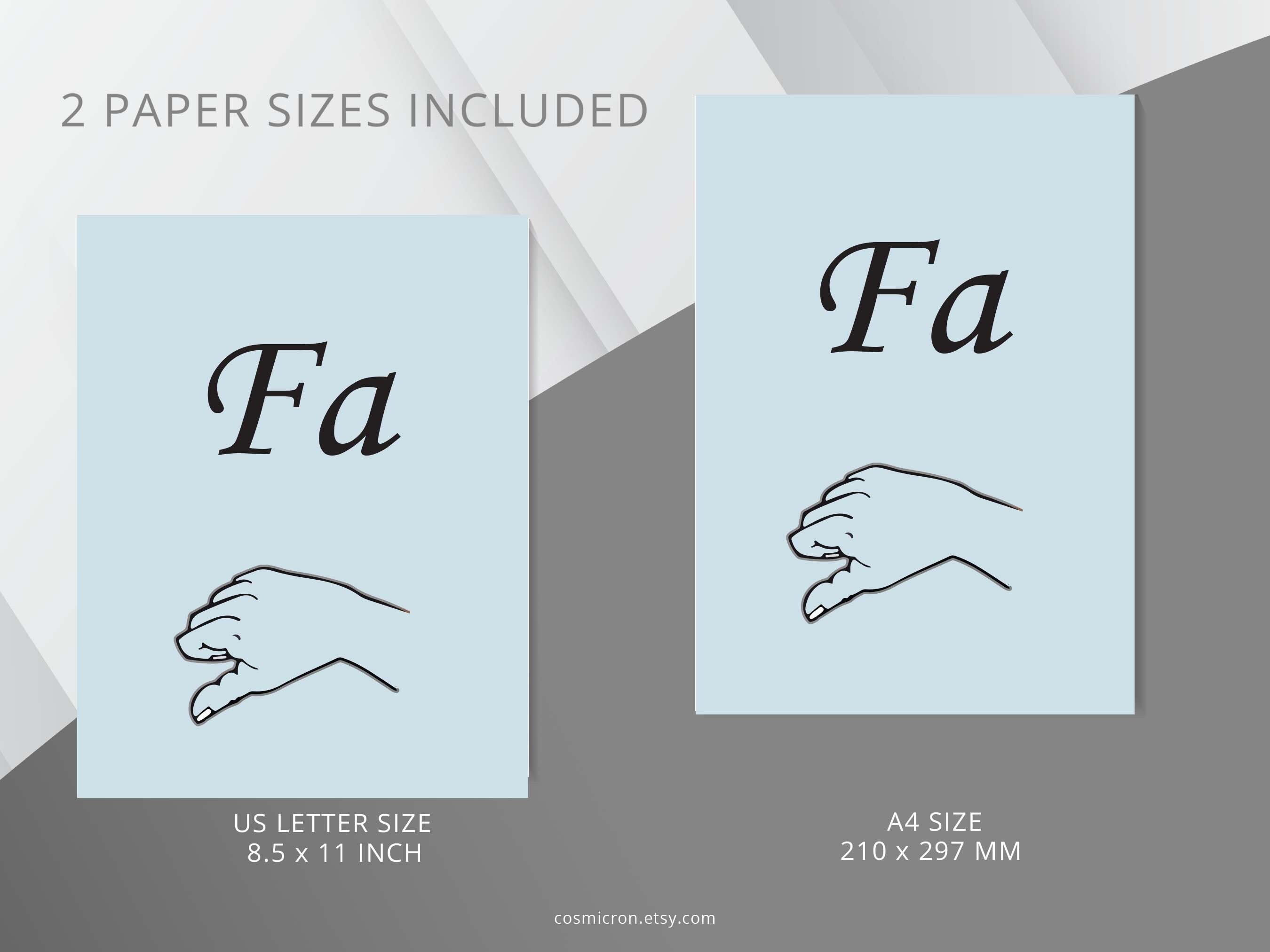 Solfege Hand Sign Posters. Do Re Mi Kodaly-curwen Music Theory - Etsy