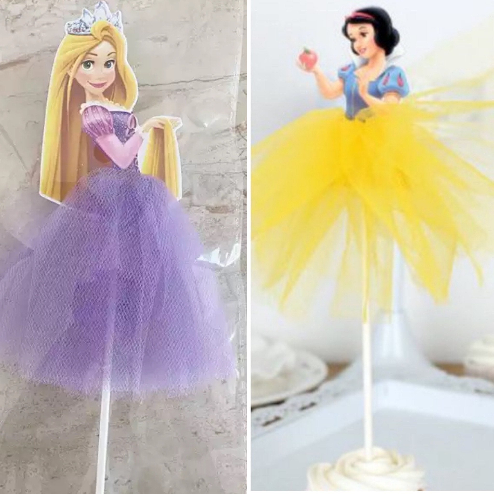 Disney Anna/elsa Princess Cake /cupcake Toppers With - Etsy Australia